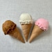 Felt Play Ice Cream Cone - PDF Pattern & Tutorial - Etsy