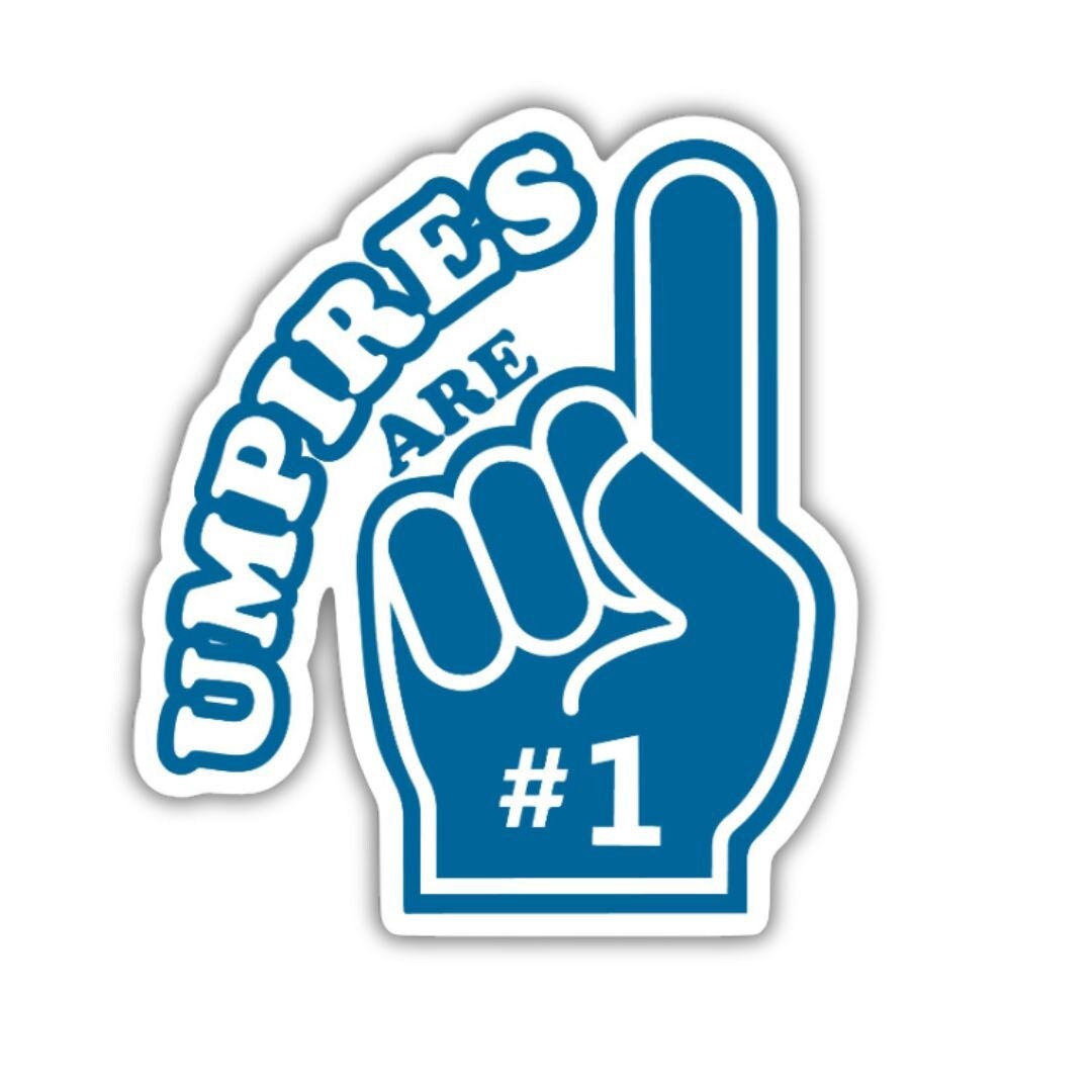 Umpires Are Number 1 Sticker, Catcher Mask Helmet Sticker, Baseball ...