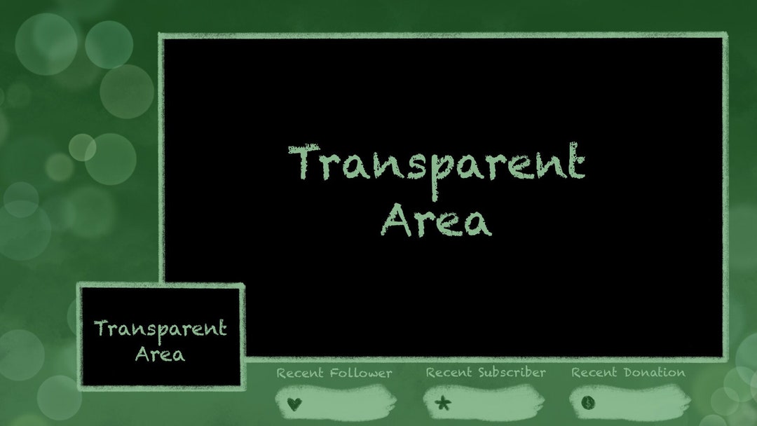 Stream Overlay | Green | - Etsy