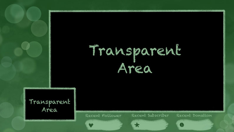 Stream Overlay | Green | - Etsy