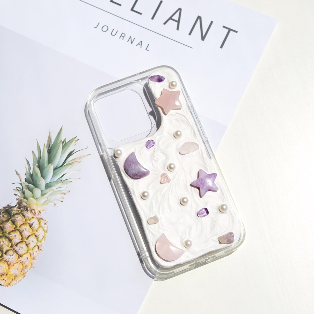 Decoden Phone Case, Crystal Moon & Star Phone Case, Pearl Phone Case ...