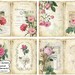 Junk Journal Kit, Romantic Roses, Pink Roses, Red Roses, Shabby Chic ...