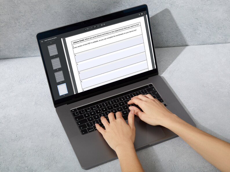 10-page Goal Setting Template: Editable & Printable PDF, Goal Setting ...