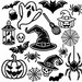 Halloween Bundle 19 Files Bat Pumpkin Spider Vector Template Lasercut ...