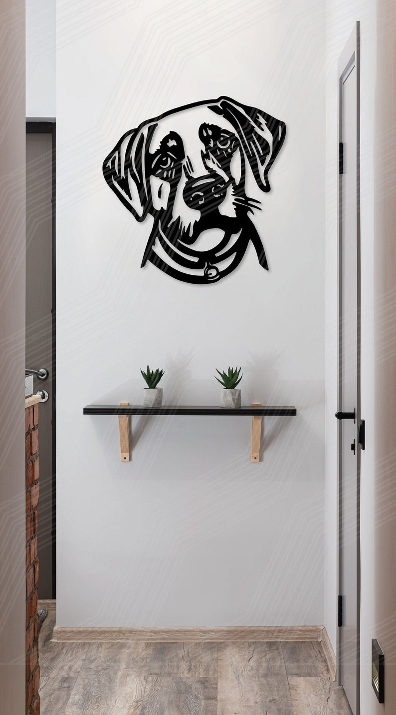 Labrador Retriever Vector Template Lasercut File .dxf .svg .ai .pdf ...