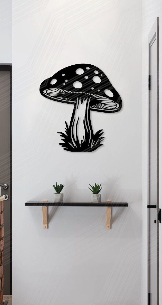 Mushroom Vector Template Lasercut File .dxf .svg .ai .pdf .png Plotter ...