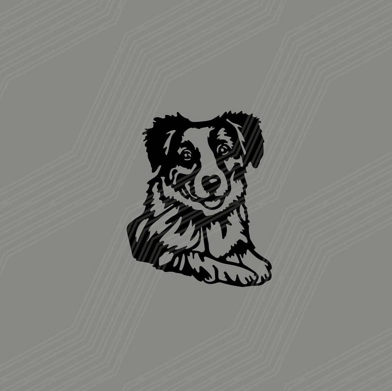 Australian Shepherd - Vector Template - Lasercut File - .dxf .svg .ai ...