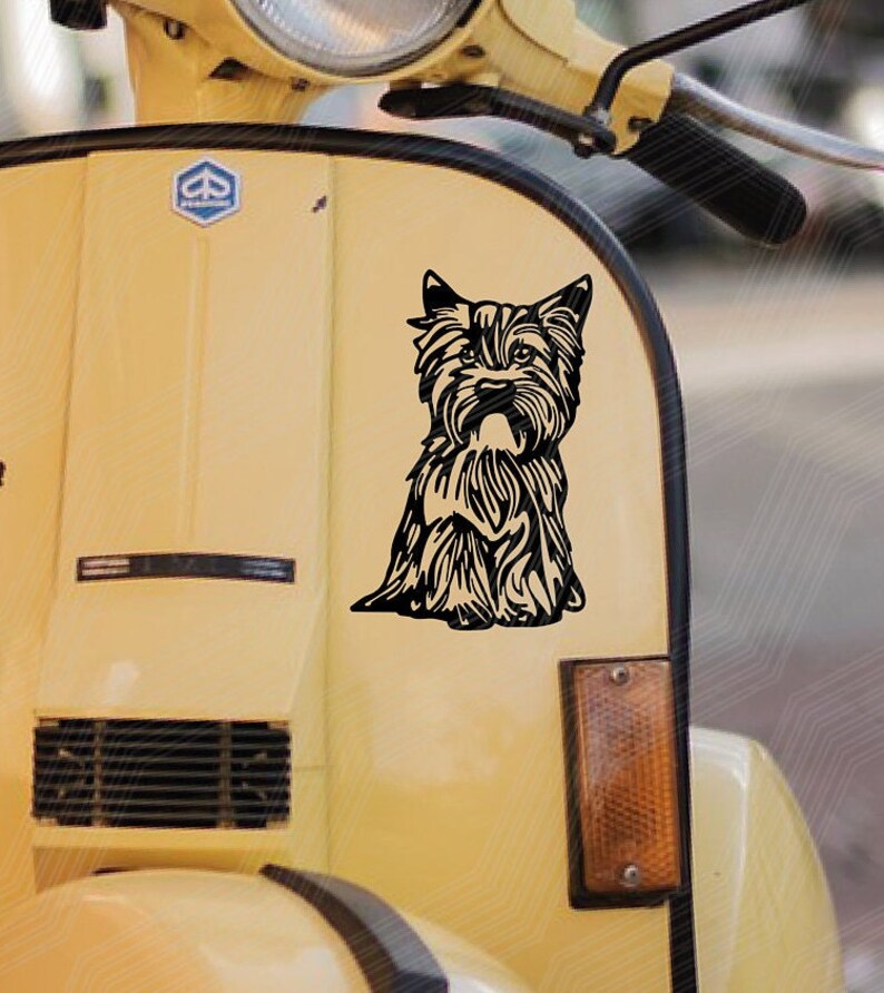 Yorkshire Terrier Vector Template Lasercut File .dxf .svg .ai .pdf .png ...