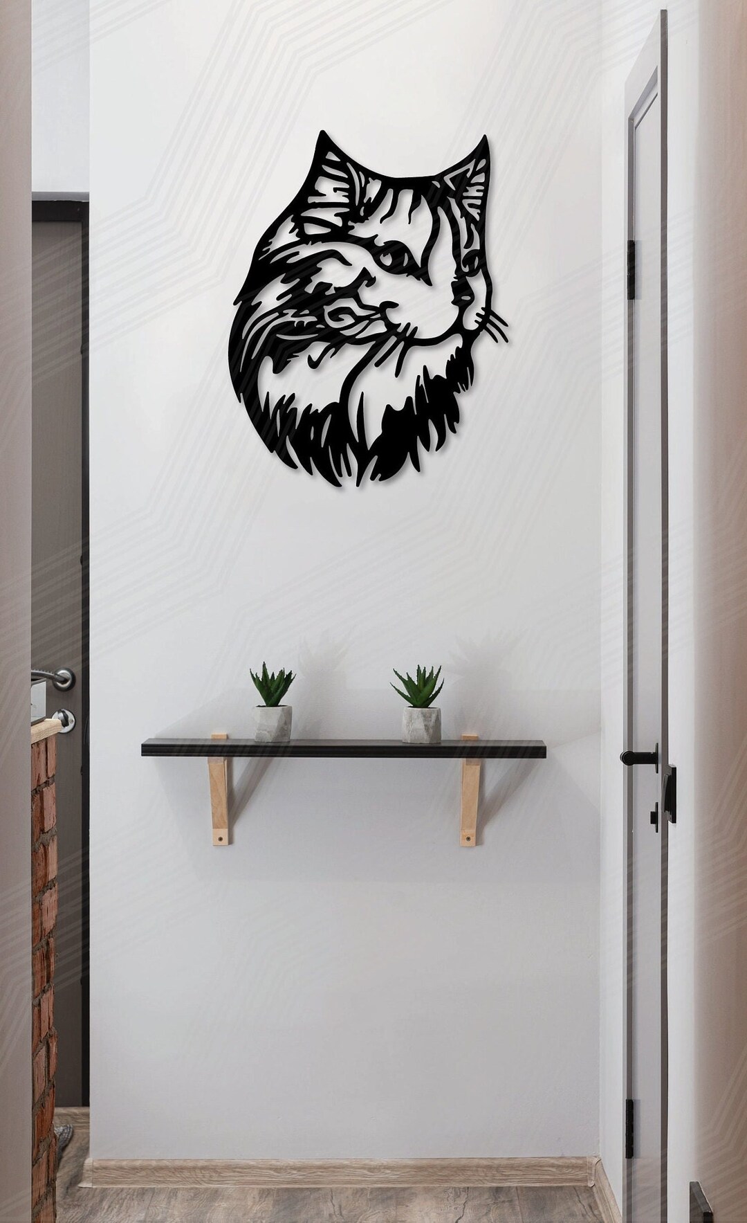 Maine Coon Vector Template Lasercut File .dxf .svg .ai .pdf .png ...