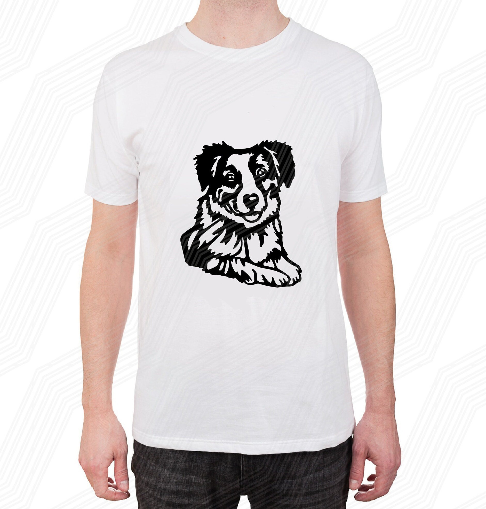 Australian Shepherd - Vector Template - Lasercut File - .dxf .svg .ai ...