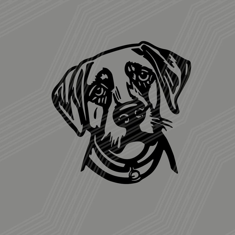 Labrador Retriever Vector Template Lasercut File .dxf .svg .ai .pdf ...