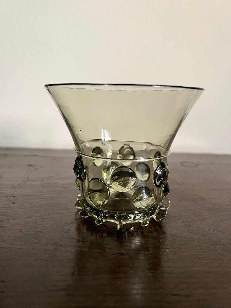 Hand Blown Green Wine Stemless Cersei Glass: Medieval Tudor Style ...