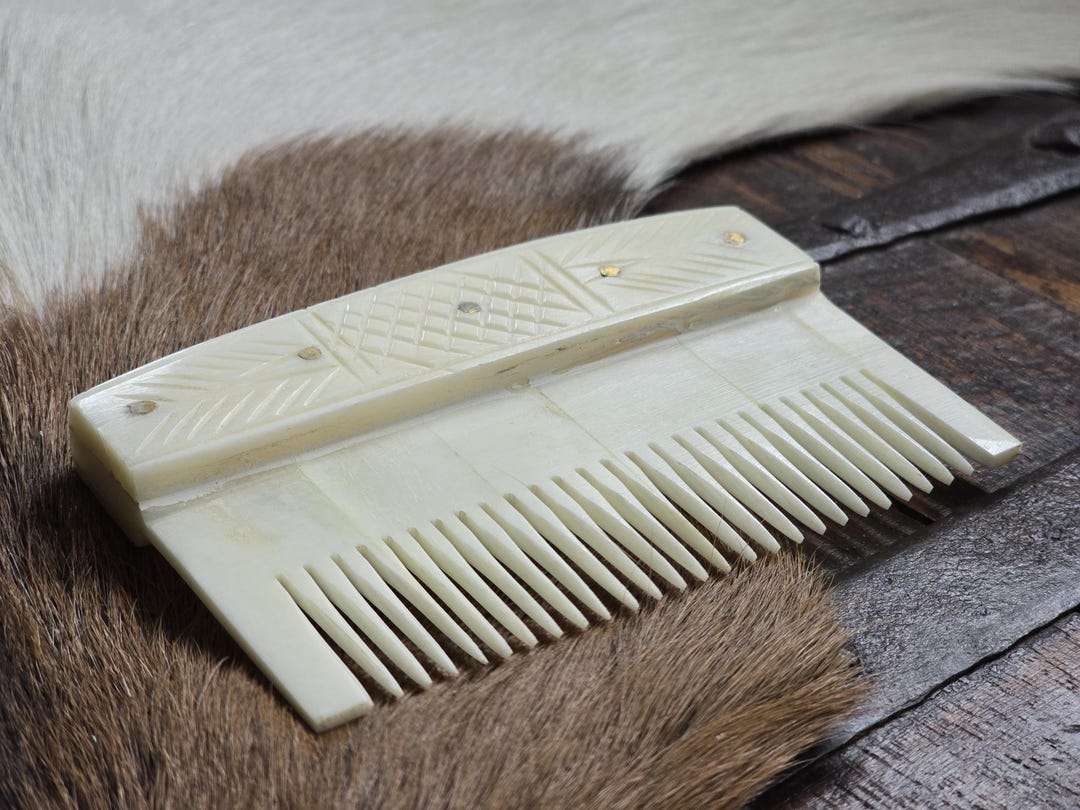 Early Medieval Bone Comb - Hand Made Decorated - Etsy