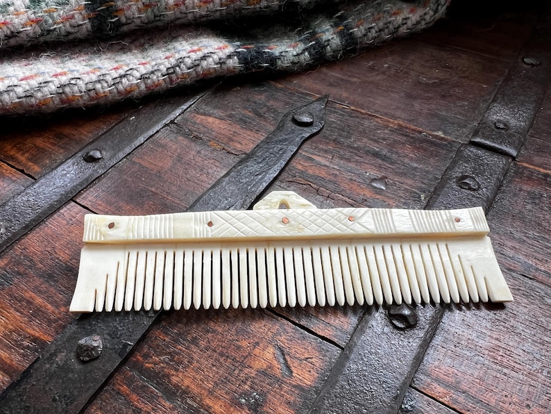 Viking Bone Comb: Handmade Medieval Hair Comb - Etsy