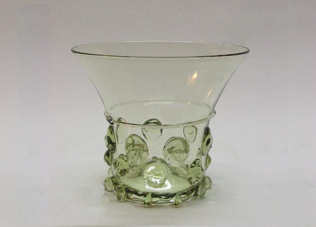 Hand Blown Green Wine Stemless Cersei Glass: Medieval Tudor Style ...