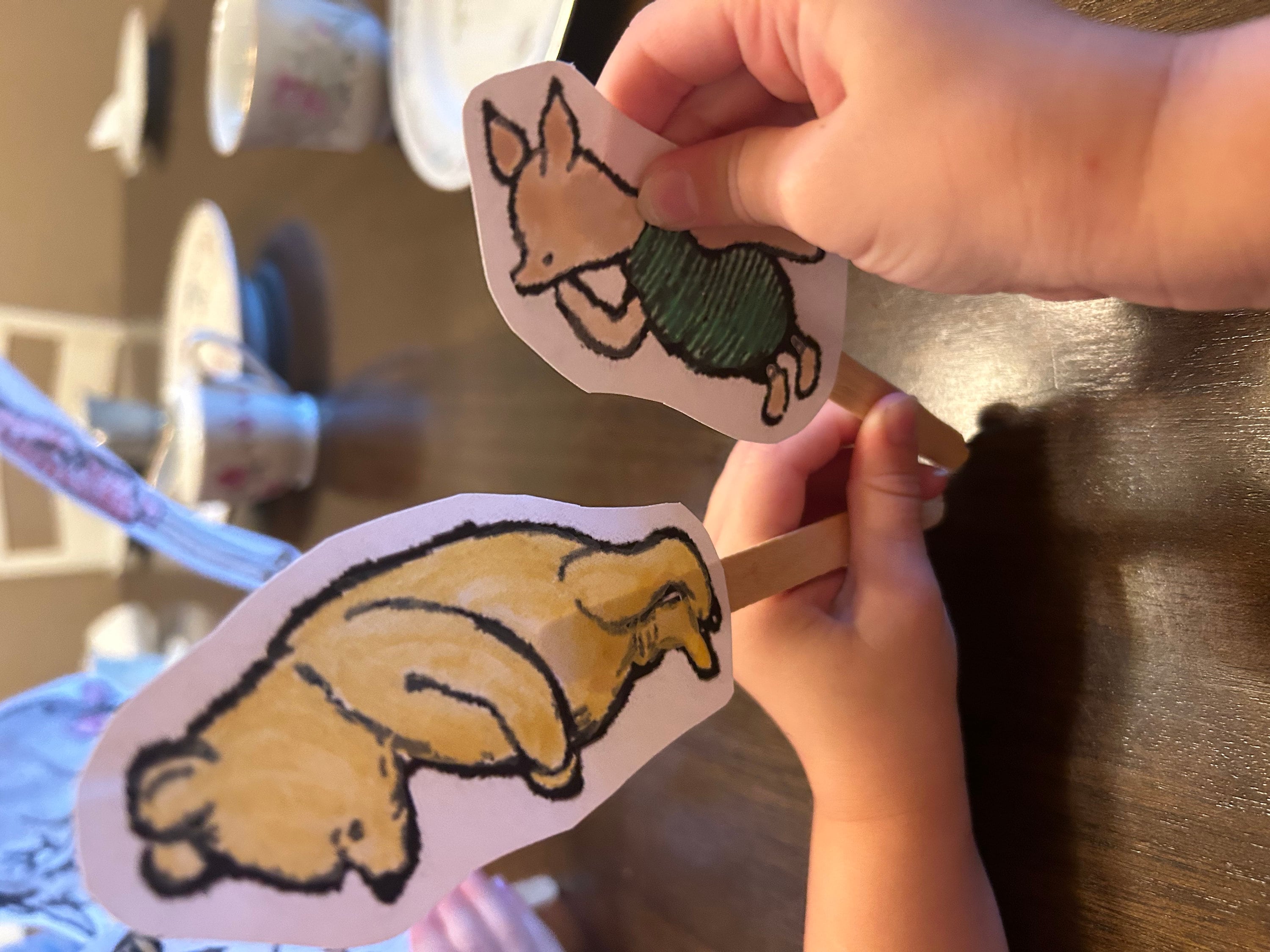 Winnie the Pooh Printable Character Puppets, INSTANT DOWNLOAD - Etsy