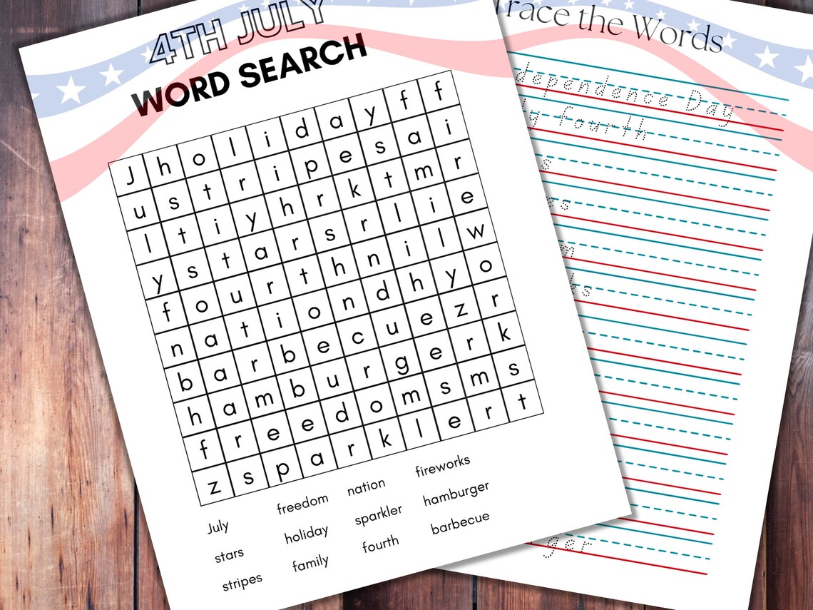 JULY 4th ACTIVITY PACKET, Handwriting, Tracing, Patterns, Counting ...