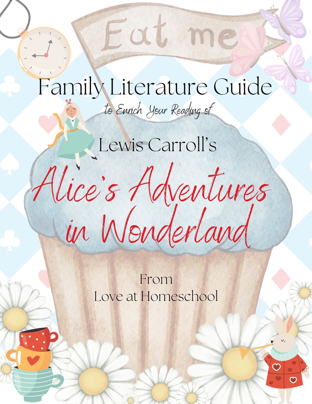 Alice's Adventures in Wonderland BUNDLE Literature Guide Plus Character ...