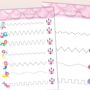 MERMAID ACTIVITY Pack, Handwriting, Letter M, Number Practice ...