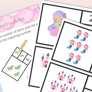MERMAID ACTIVITY Pack, Handwriting, Letter M, Number Practice ...