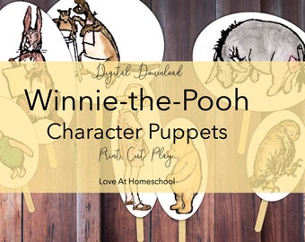 Winnie the Pooh BUNDLE Literature Guide, Homeschool, Activity, Puppets ...