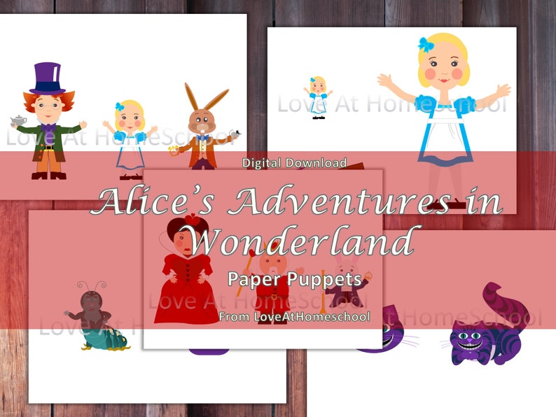 Alice's Adventures in Wonderland BUNDLE Literature Guide Plus Character ...