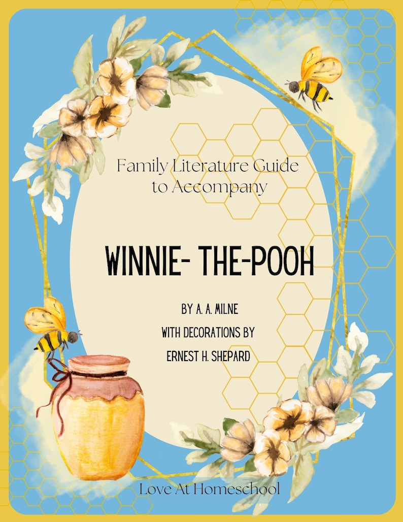 Winnie the Pooh BUNDLE Literature Guide, Homeschool, Activity, Puppets ...