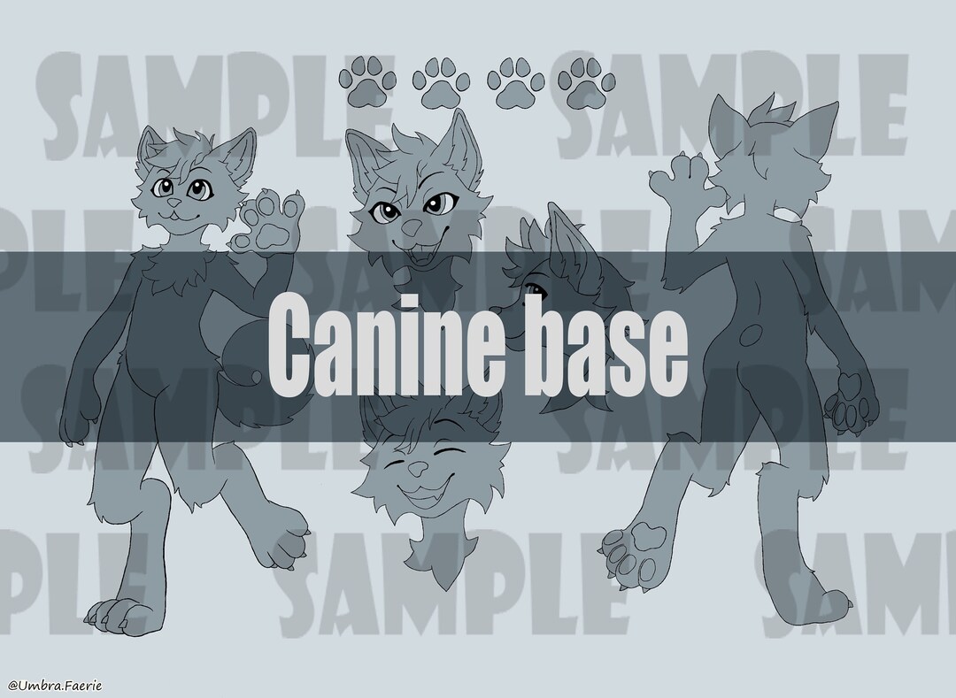 Furry Reference Sheet Base - Etsy