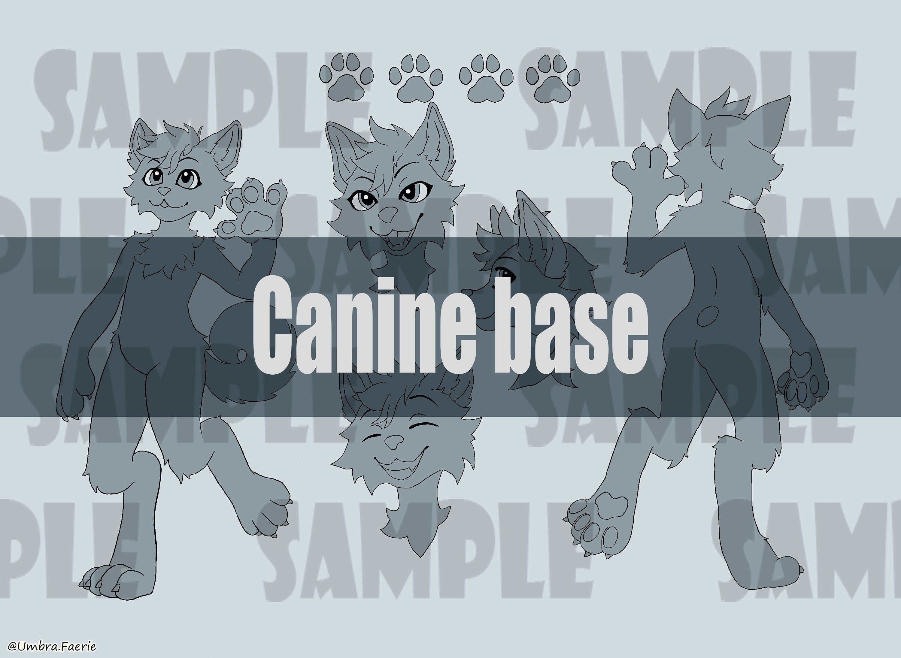 Furry Reference Sheet Base - Etsy