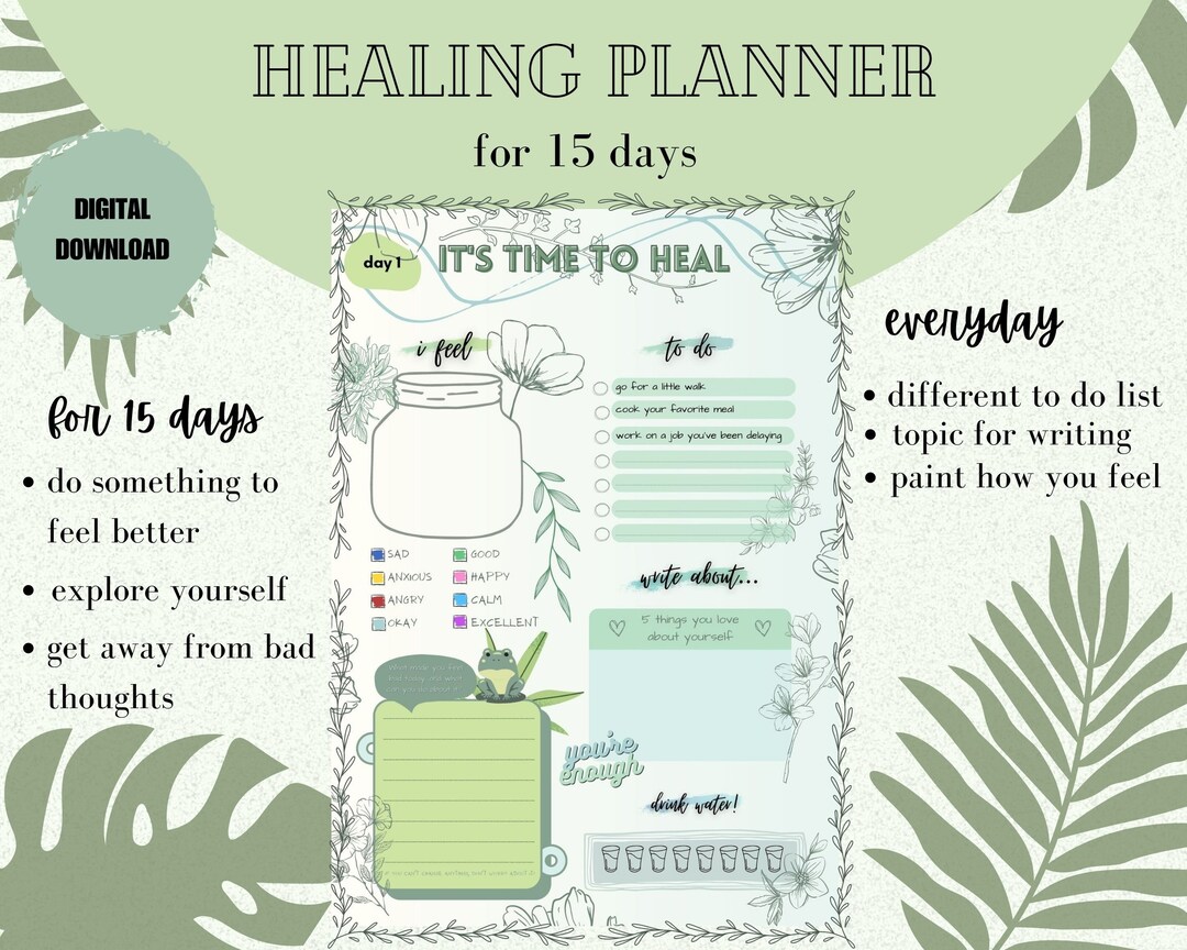 Mental Health Journal Therapy Journal Depression Journal Self-care and ...