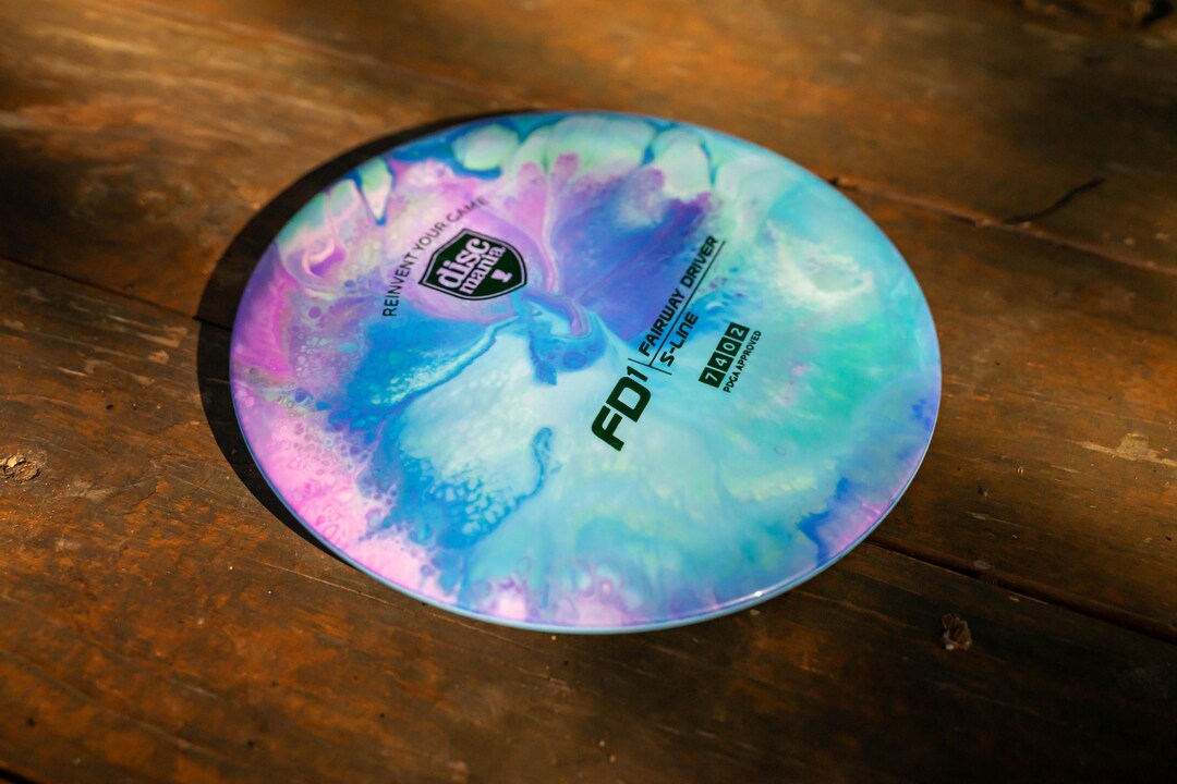Discmania S-line FD1 Blue, Purple, and Green Cell Dye, Fairway Driver ...
