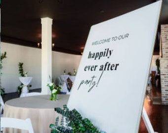 Wedding Welcome Sign happily Ever After Party - Etsy