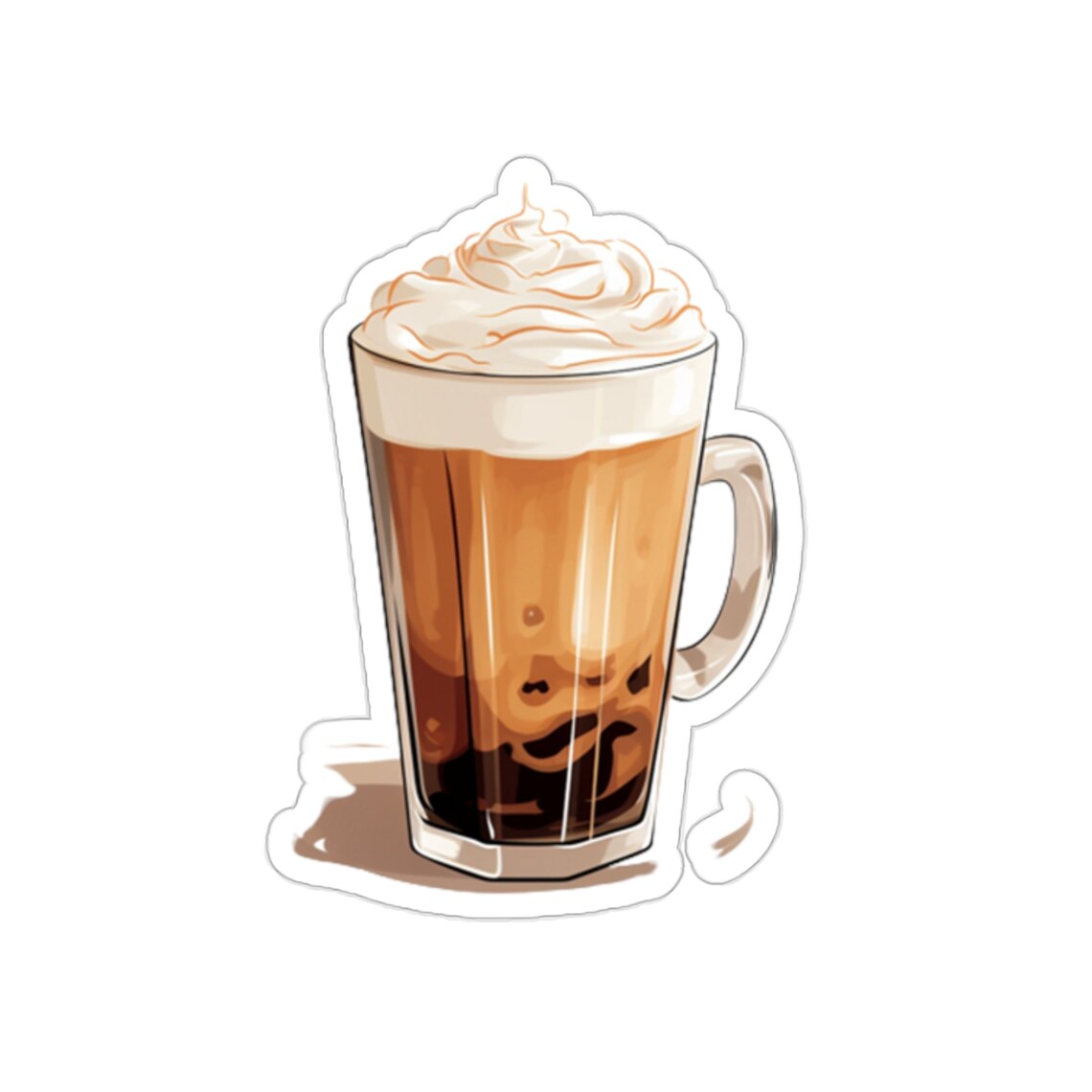 Tall Latte Coffee Lover's Sticker - Etsy