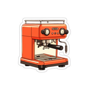 Retro Vintage Espresso Machine Sticker Coffee Lover Gift - Etsy
