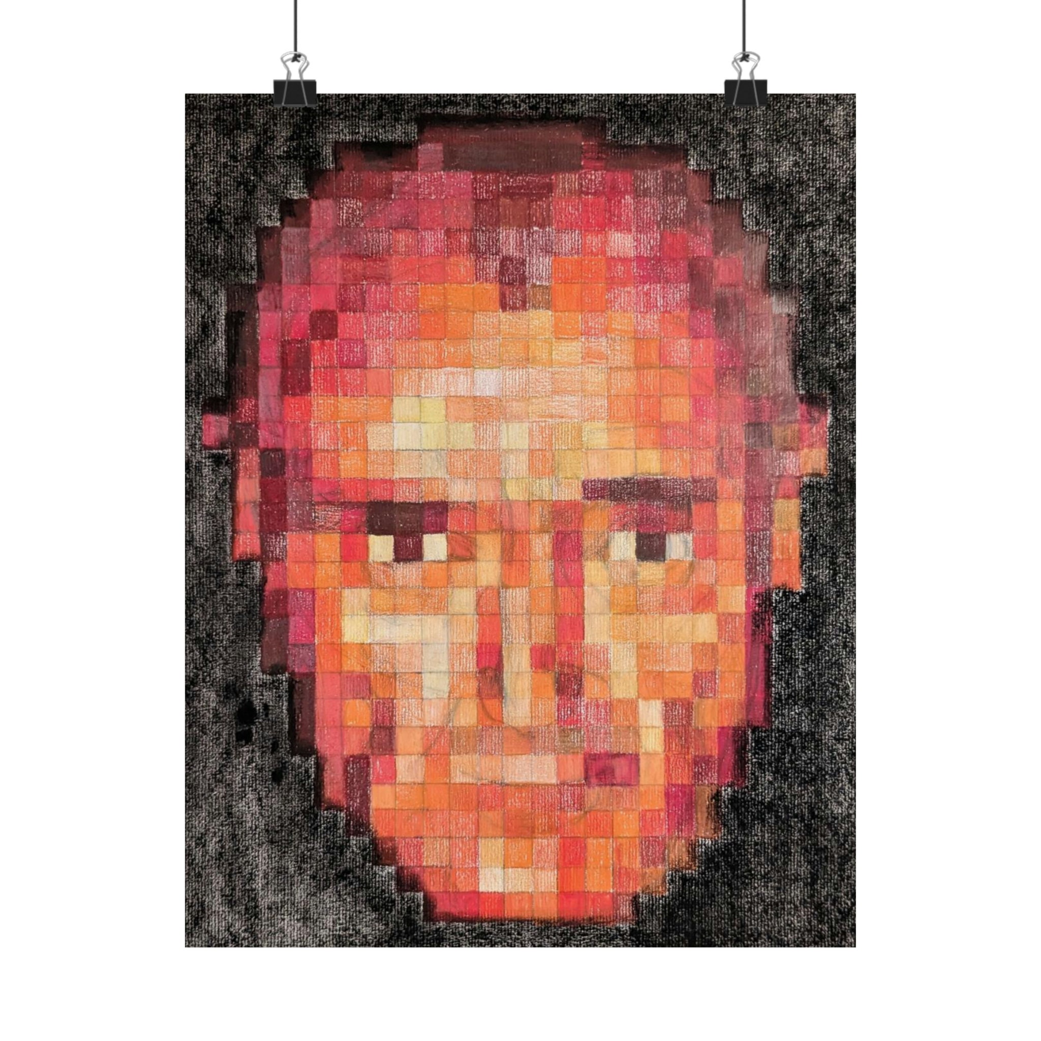Pixelated Phil Collins Poster - No Jacket Required - Etsy