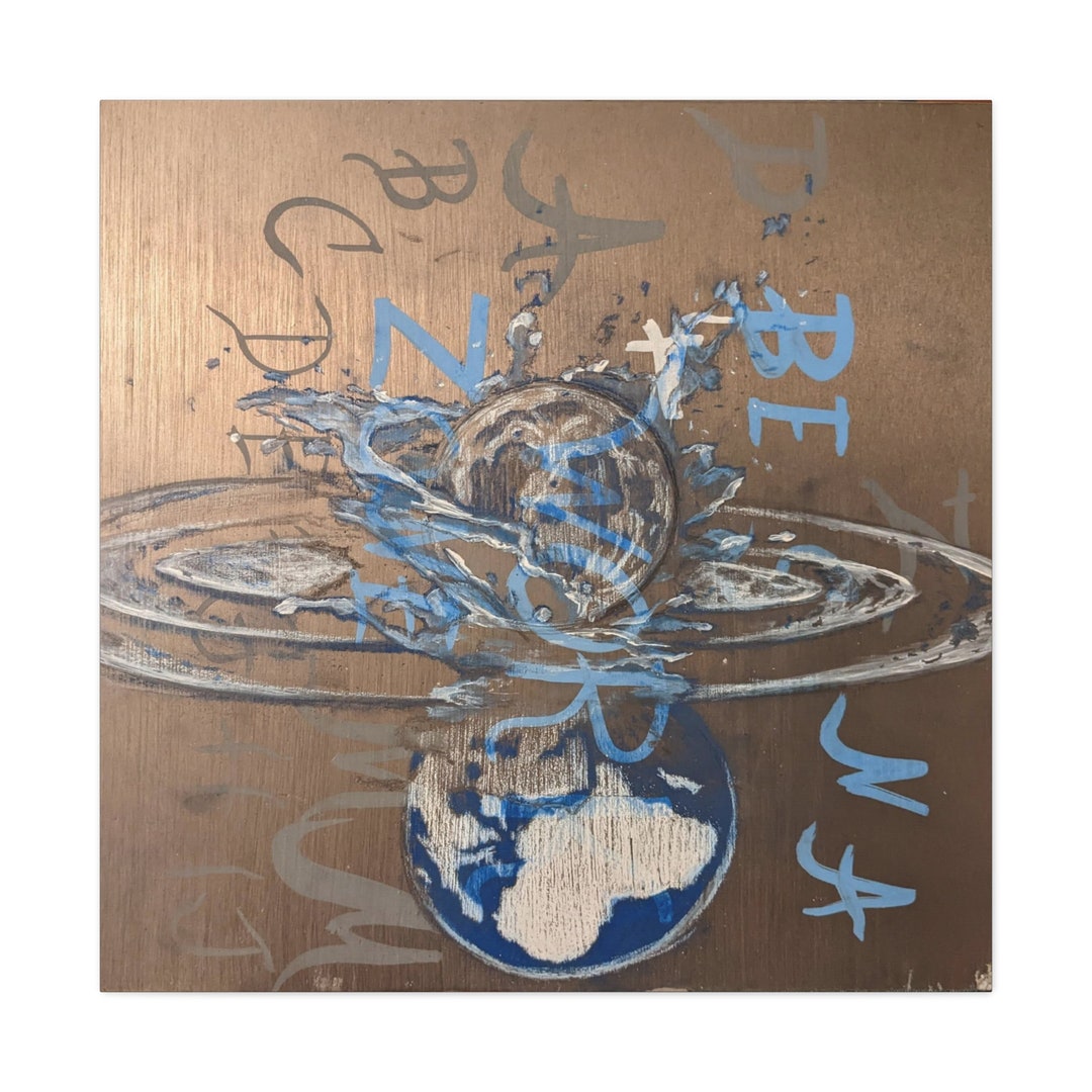 Surrealist Moon Collision Fine Art Print - "moon Phases" - Etsy