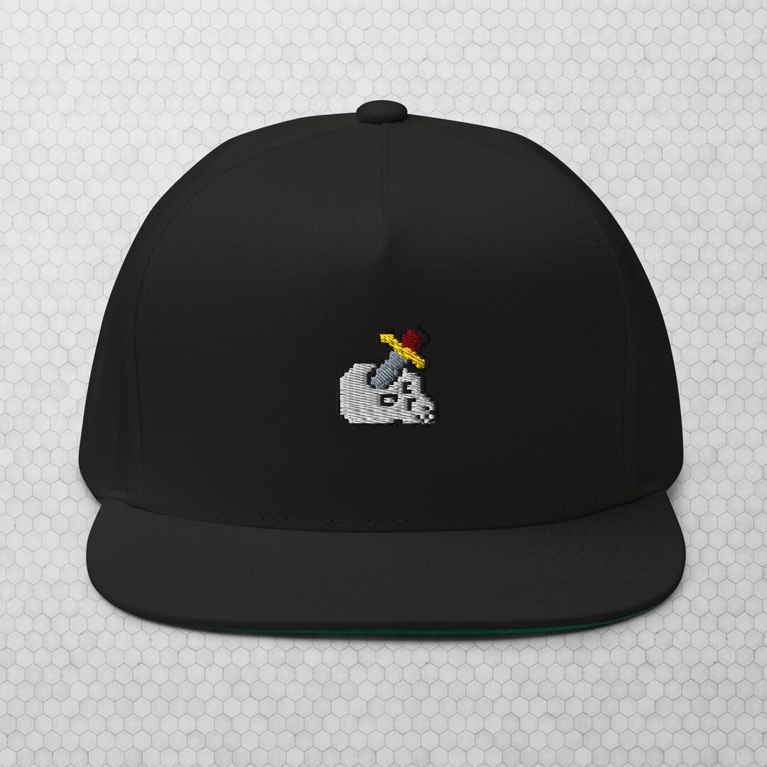 Embroidered Runescape Slayer Flat Bill Cap, OSRS Gift, Video Game Hat ...