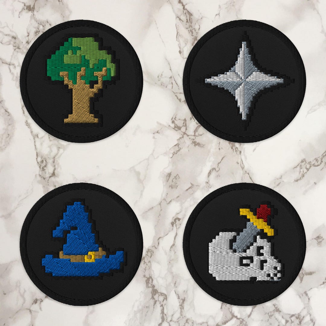 Runescape Skills Embroidered Patch: OSRS Gamer Gift, Iron on | 3 Inch ...