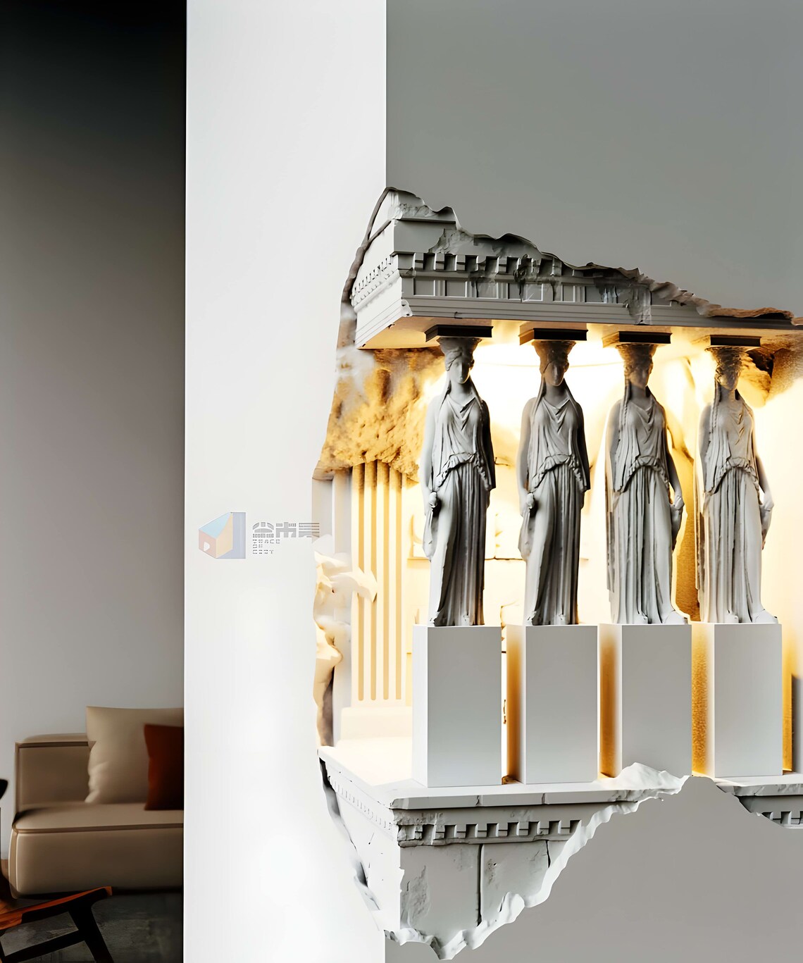 Handcrafted Gypsum Table Lamp & Wall Sconce Versatile Candle Holder ...