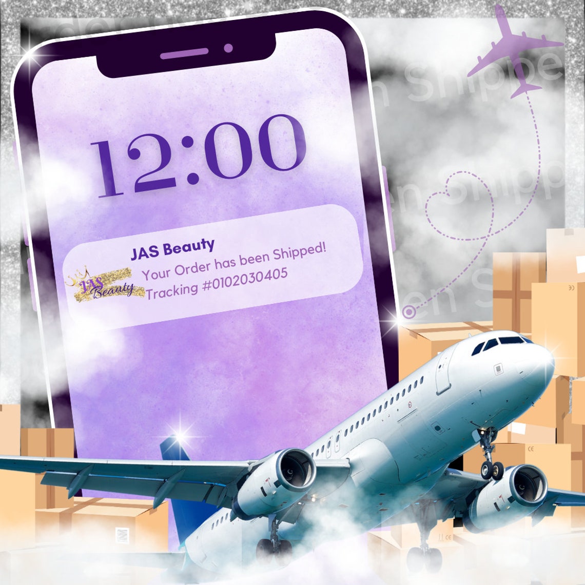 Shipping Flyer, Orders Shipped Flyer, Package Shipped Flyer, Diy Flyer ...