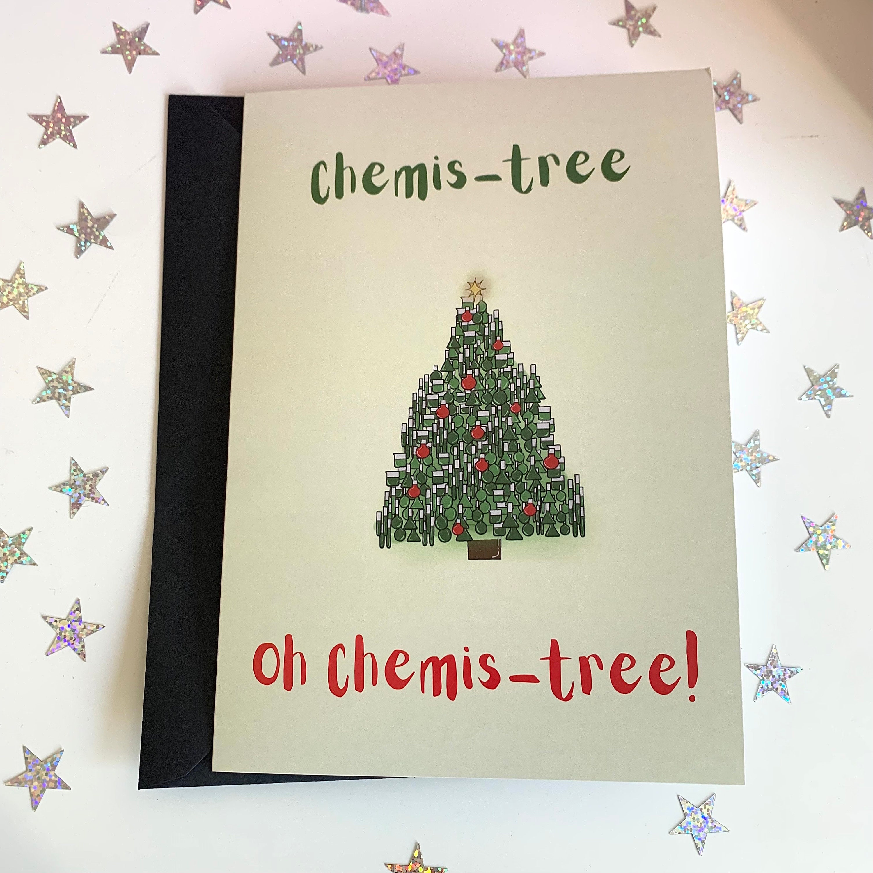 Chemis-tree Chemistry Cool Quirky Christmas Science Card - Etsy UK