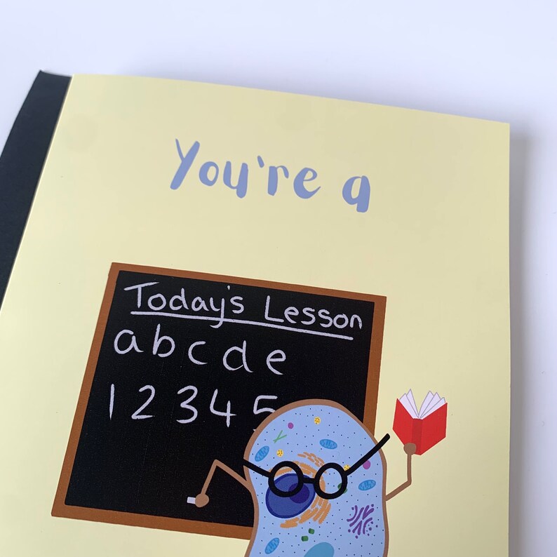 You're a Cell-sational Teacher Cell Biology Science Thank You Card ...