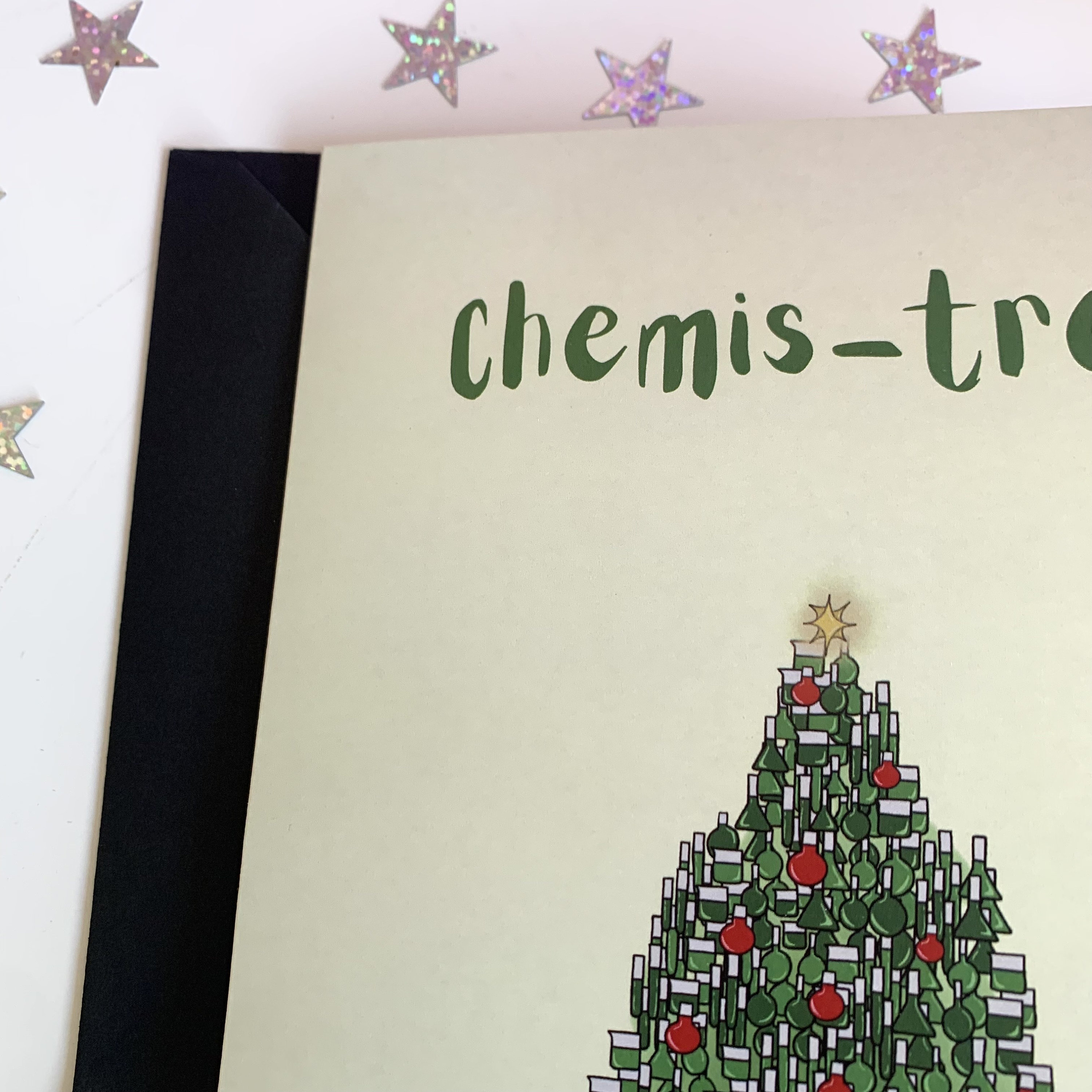 Chemis-tree Chemistry Cool Quirky Christmas Science Card - Etsy