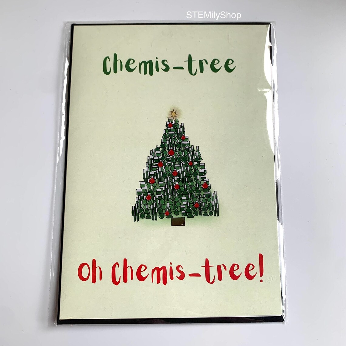 Chemis-tree Chemistry Cool Quirky Christmas Science Card - Etsy