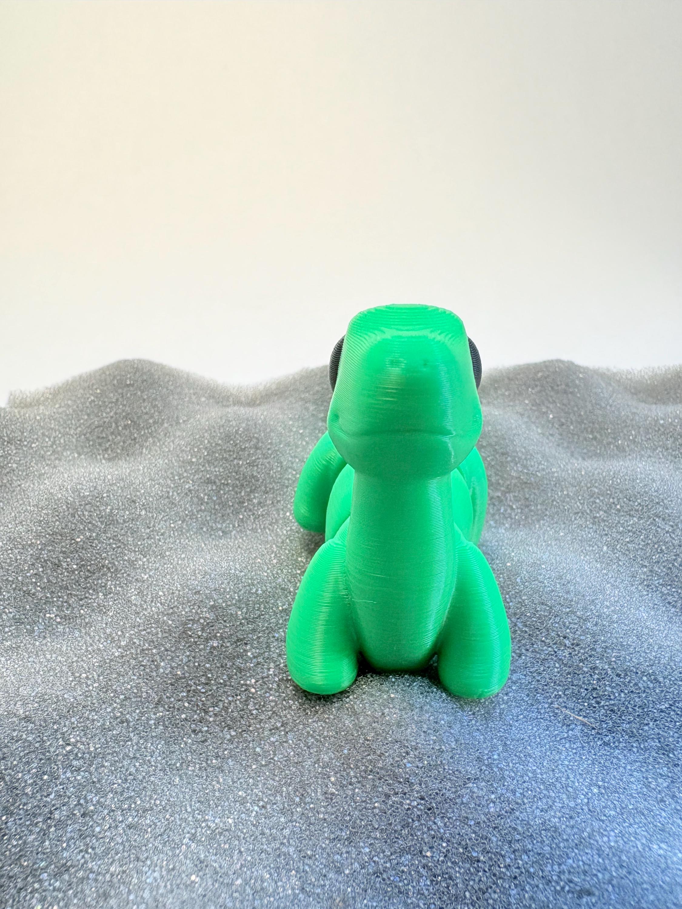 3D Printed Articulated Brontosaurus: Green Dinosaur Toy - Etsy