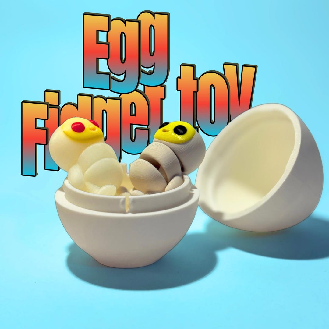 Cracked Egg Fidget Toy: 3D Printed Desk Buddy - Etsy UK