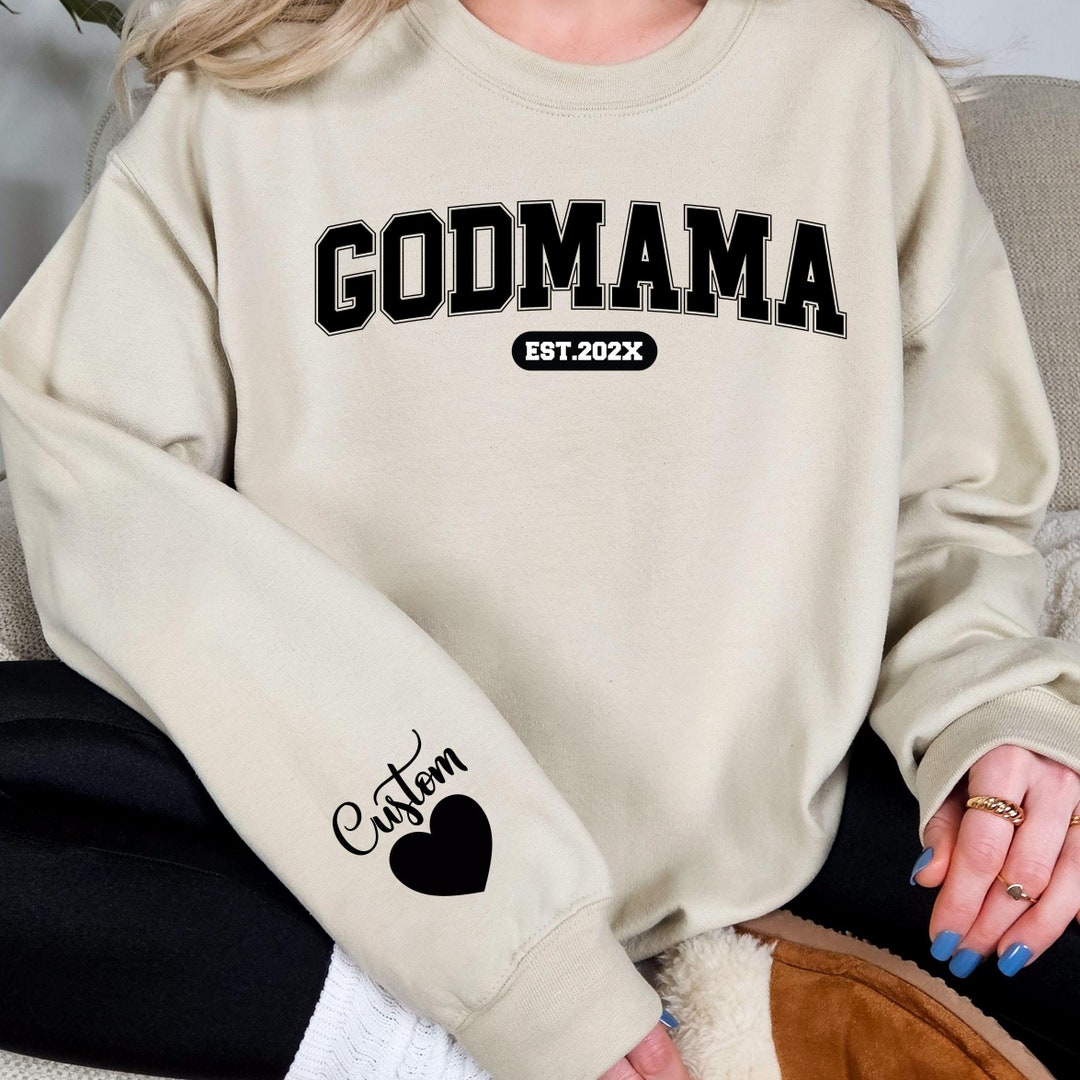 Custom Godparent Sweatshirt, Personalized Godmom Goddad Gift - Etsy