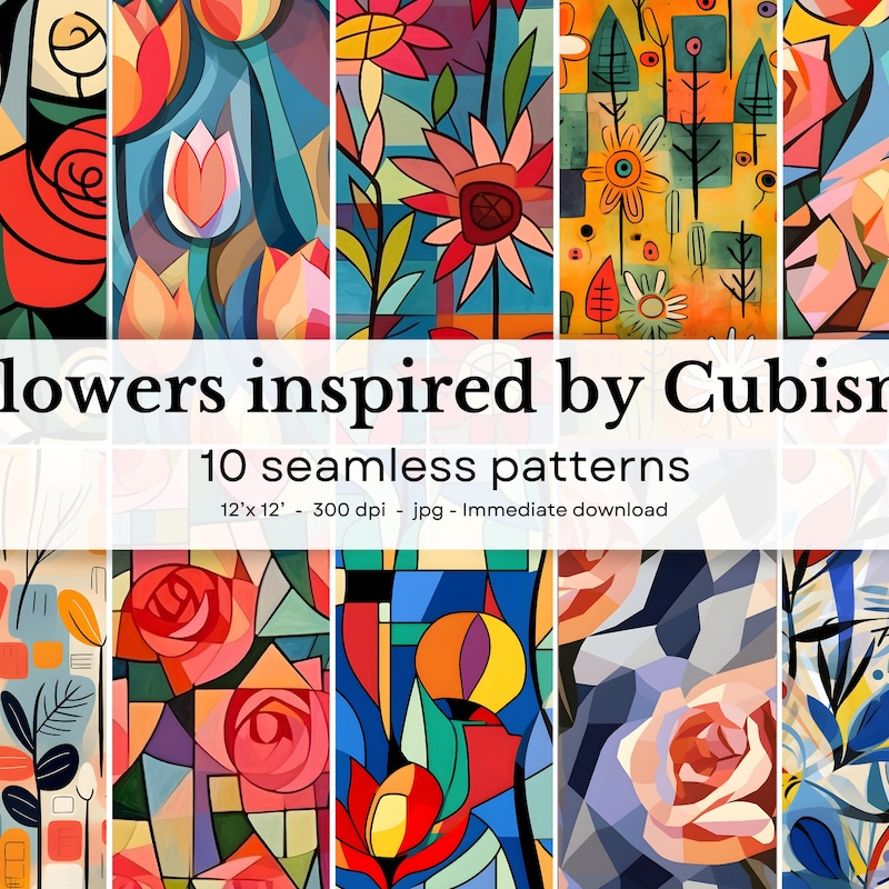 Cubism Flowers Art - Etsy