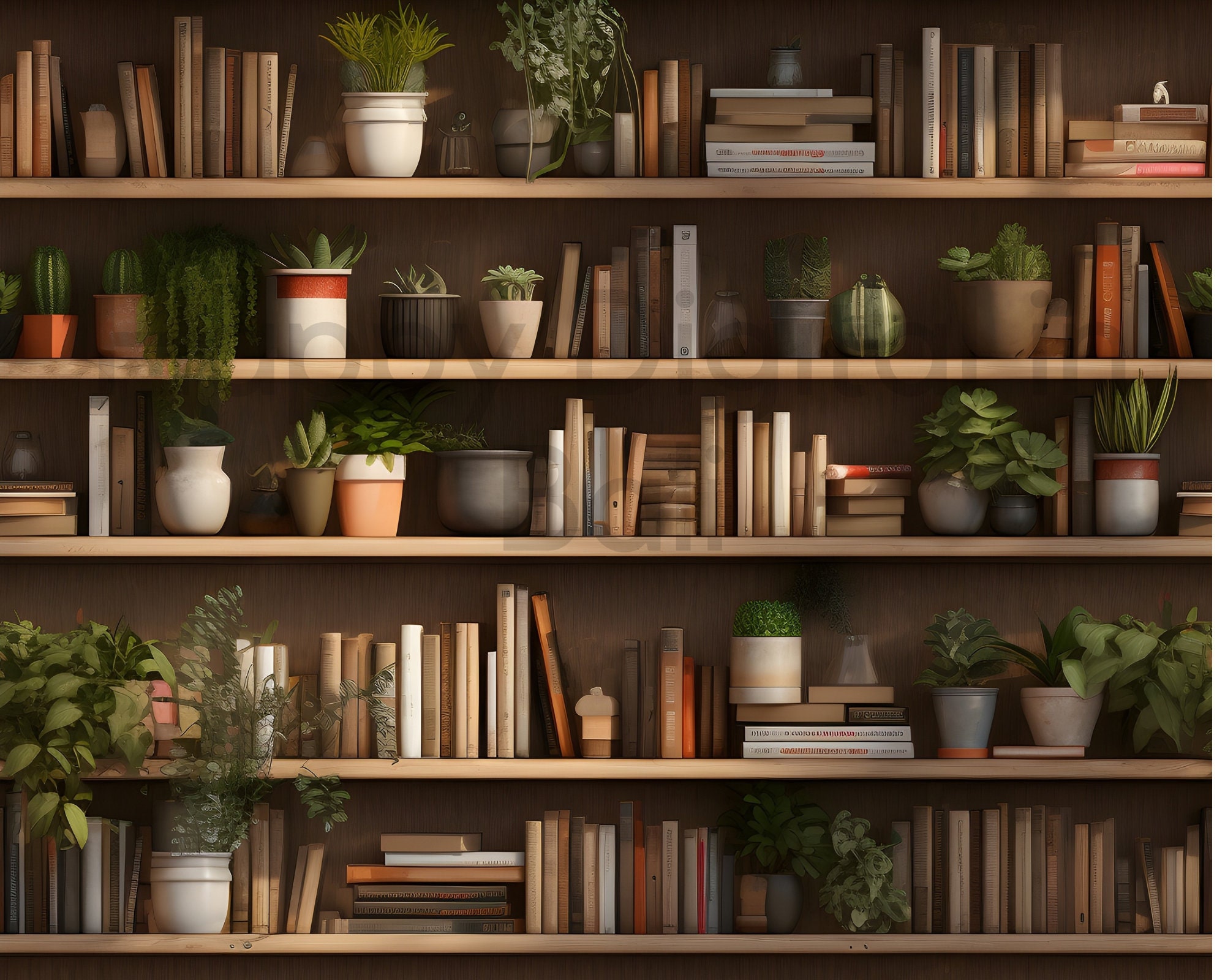 Bookshelf - 10 Seamless Patterns. 12'x12', 300dpi - Seamless Digital ...