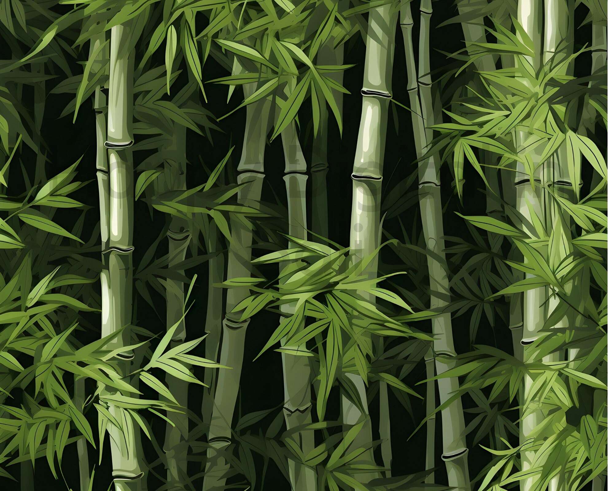 Bamboo - 10 Seamless Patterns. 12'x12', 300dpi - Seamless Digital Paper Pack - Tile Pattern ...